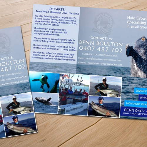 brochure design for Charter Fish Narooma | Brochure contest