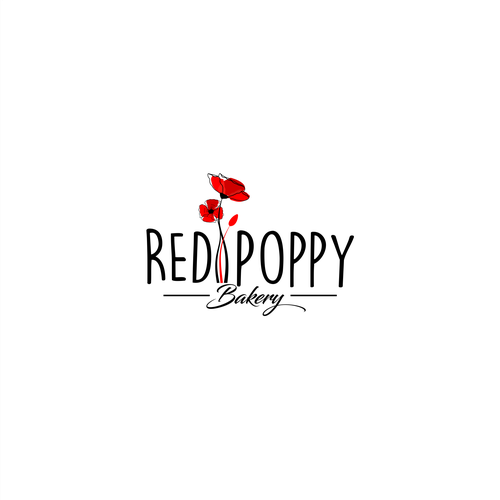Red Poppy - Design a fun, modern logo for a bakery | Logo design contest
