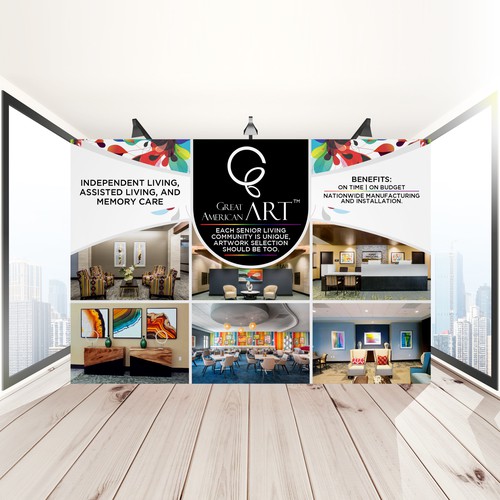 Designs | Senior Living Tradeshow Booth Backdrop | Signage contest