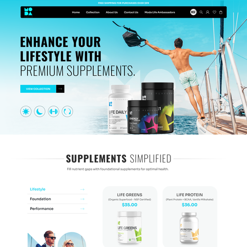 Designs | MODA - Fitness lifestyle design. | Web page design contest