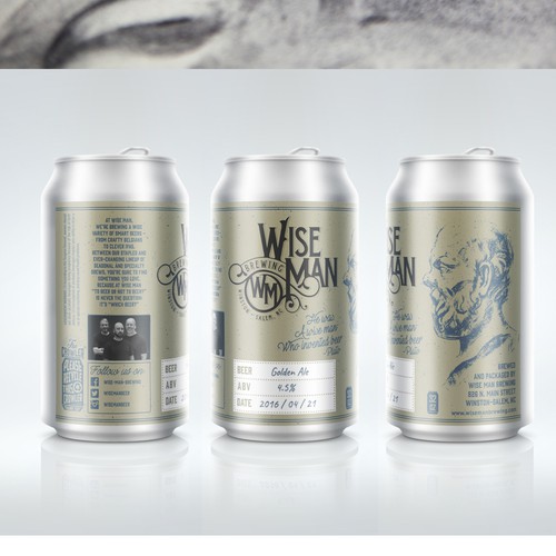 Crowler Label for Wise Man Brewing | Product label contest