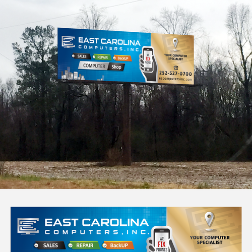 Computer Shop Signboard Design