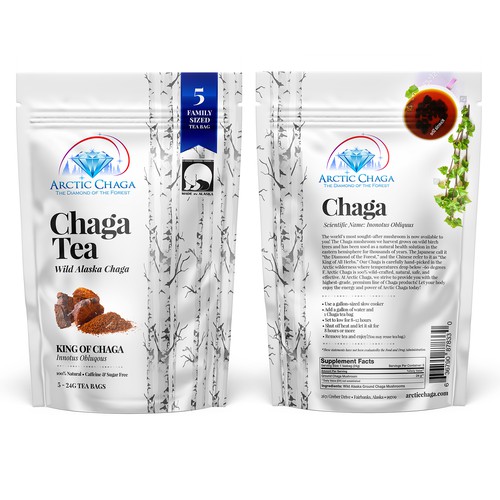 Designs | Arctic Chaga Label New Look | Product label contest