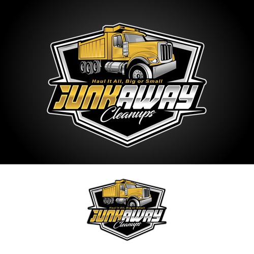 Designs | Modern Junk removal logo, badge style, both original example ...