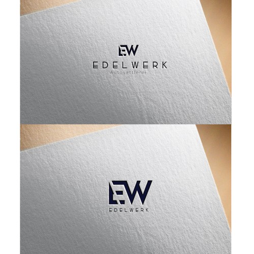 Create a remarkable a logo for Edelwerk, interior car upholstery ...