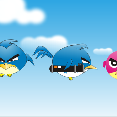 Shooting Bird character for Iphone/Android Game app | Illustration oder ...
