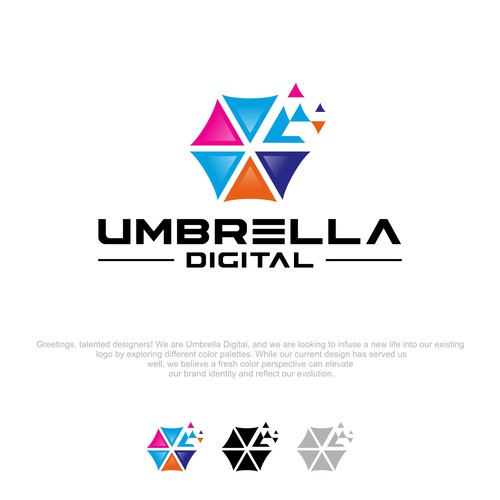 Designs | Umbrella Digital Logo Refresh: Dive into Color and Elevate ...