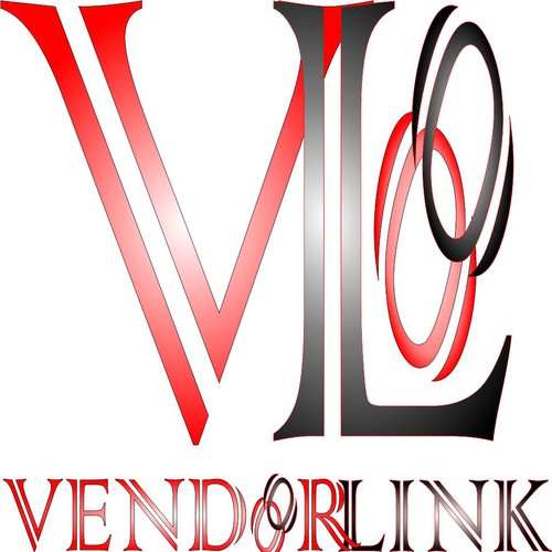 Create a modern, minimalistic logo for VendorLink, an online ...