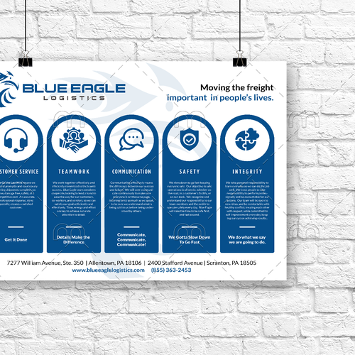 Conceptions | Blue Eagle Logistics Core Values Communication Program ...