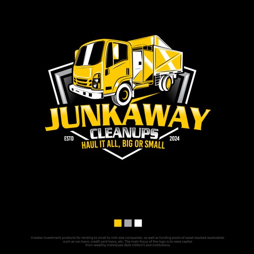 Designs | Modern Junk removal logo, badge style, both original example ...