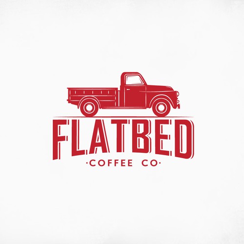 Mobile coffee shop flatbed truck logo | Logo design contest