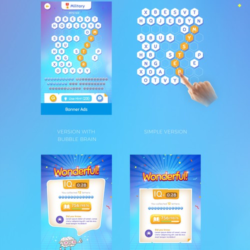 Design an attractive word game: Lexophile - Word Puzzles | App design ...