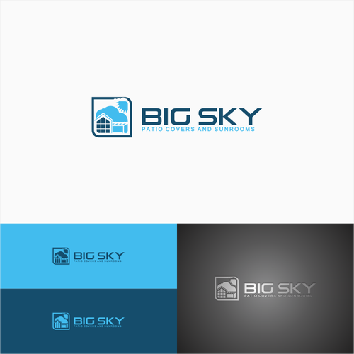 Create a simple clean, iconic logo for Big Sky Patio Covers | Logo ...