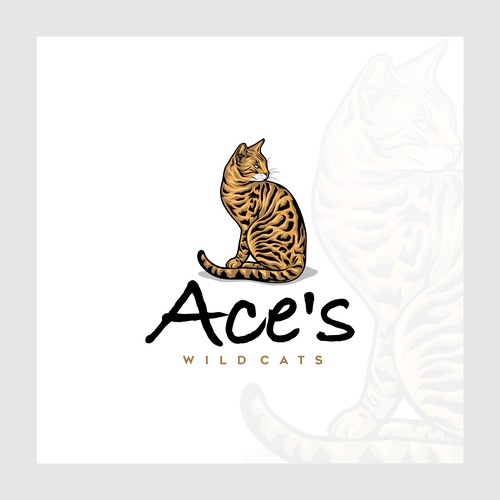 Designs | beautiful exotic looking spotted cat design to attract cat ...