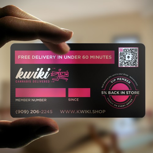 Designs | VIP membership card for a cannabis delivery service ...