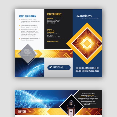 NASA Security Services Company brochure design | Brochure contest