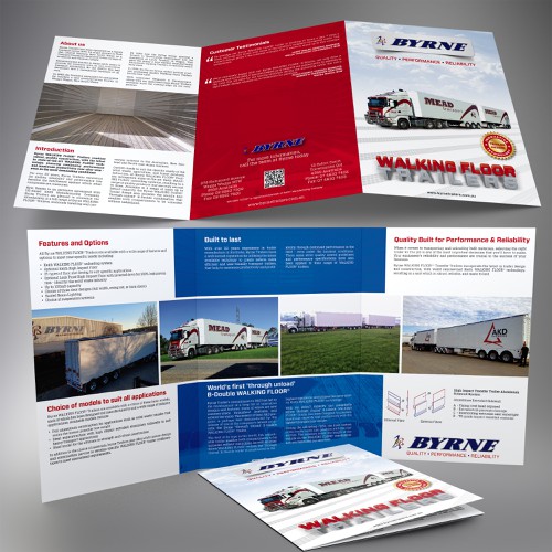 Guaranteed! - Trifold brochure design for Byrne Trailers | Brochure contest