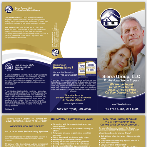 Designs | Create benefits driven brochure targeting senior retirement ...