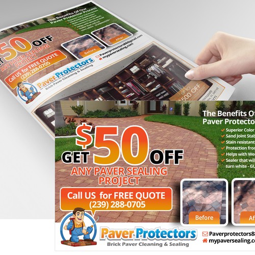 Half Page Ad for Paver Protectors | Other business or advertising contest