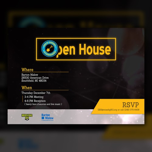 Promote Excavation Safety Party Invitation | Card or invitation contest