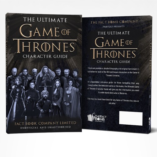 Designs | The Ultimate Game of Thrones Character Guide | Book cover contest