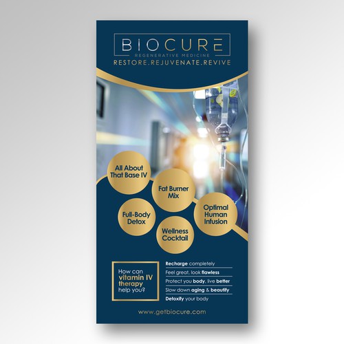 IV Therapy Pull-Up Banner | Signage contest