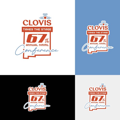 Designs | "Clovis Takes the Stage" Logo Design for NM Annual Conference ...
