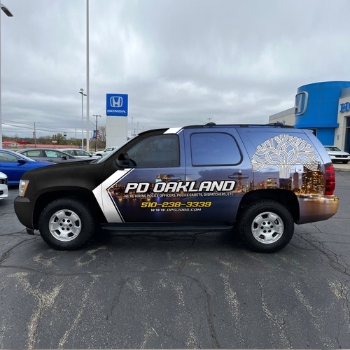 Designs | Recruiting Vehicle Wrap for City of Oakland PD | Car, truck ...