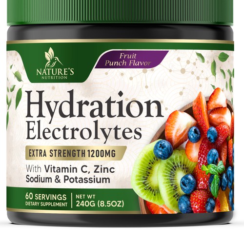 Designs | Hydration Electrolytes Design Needed for Nature's Nutrition ...