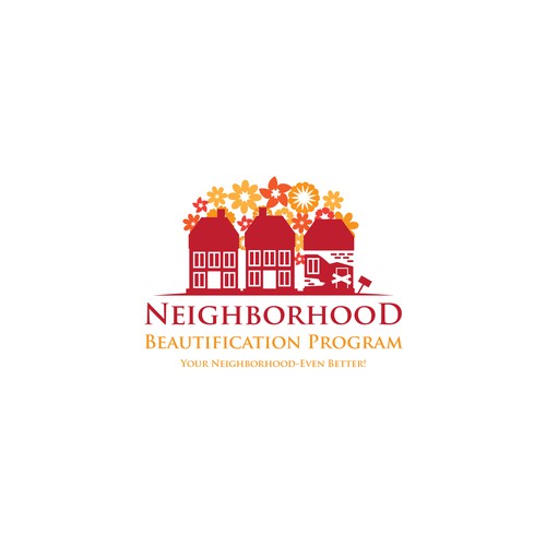 Design a Real Estate Logo for the Neighborhood Beautification Program ...