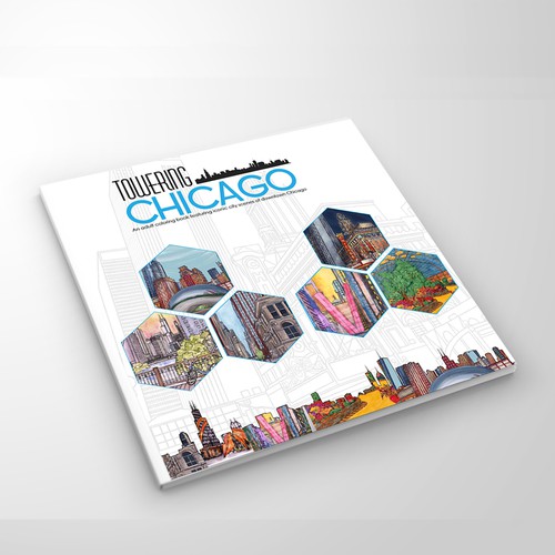Eye-catching book cover needed for Chicago-themed coloring book | Book ...