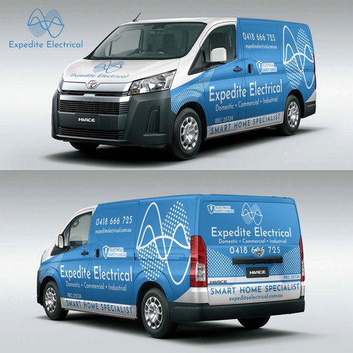 Designs | Electrician Toyota Hiace 2019 Van Wrap Design | Car, truck or ...