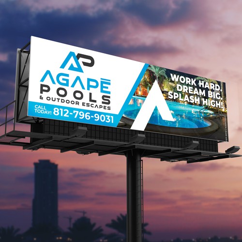 Designs | POOL AND OUTDOOR LIVING BILLBOARD DESIGN | Signage contest