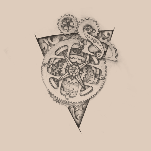 Steampunk Gears And Cogs Tattoo