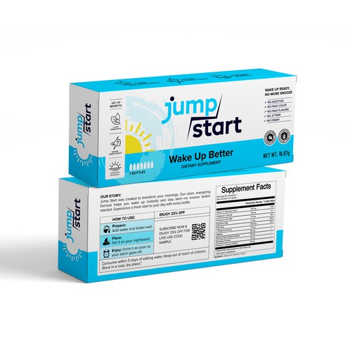 Designs | Fun packaging design for morning wake up drink | Product ...