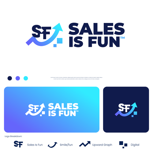 Designs | Rebranding for Sales Is Fun, a unique and refreshing take on ...