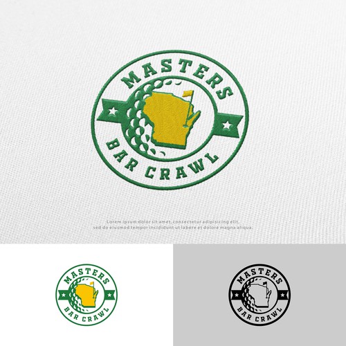 Designs | Mini golf bar crawl design during The Masters Golf Tournament ...