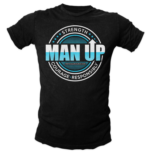 Designs | Design a men's t-shirt with this text: MAN UP. Use these ...