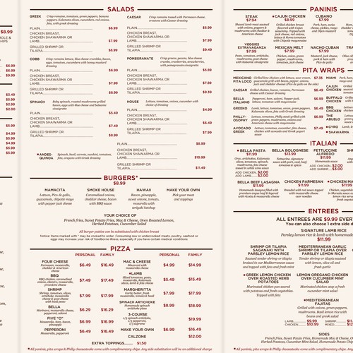 New Restaurant Menu | Other business or advertising contest