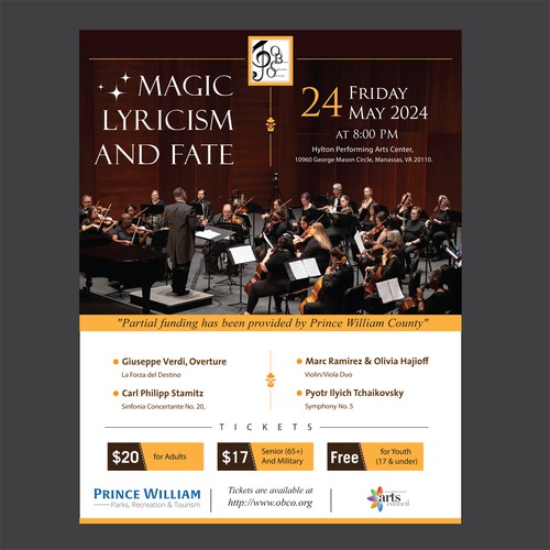 Designs | Orchestra concert flyer for community ensemble | Postcard ...