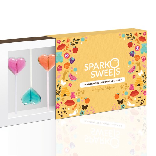 Luxury and Minimalistic Lollipop Gift Box Package Design | Product ...