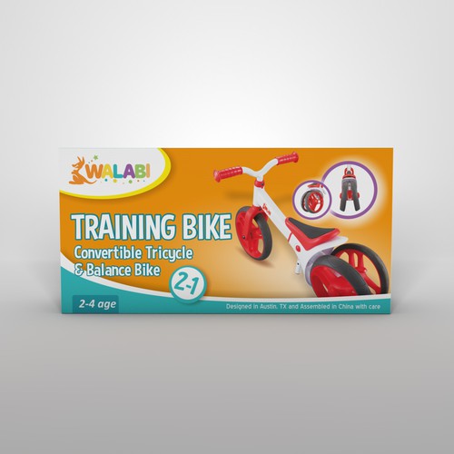 Box Design for Innovative Childrens Bike | Product packaging contest