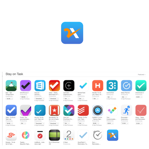 Create the logo for 2X Productivity App | Logo design contest