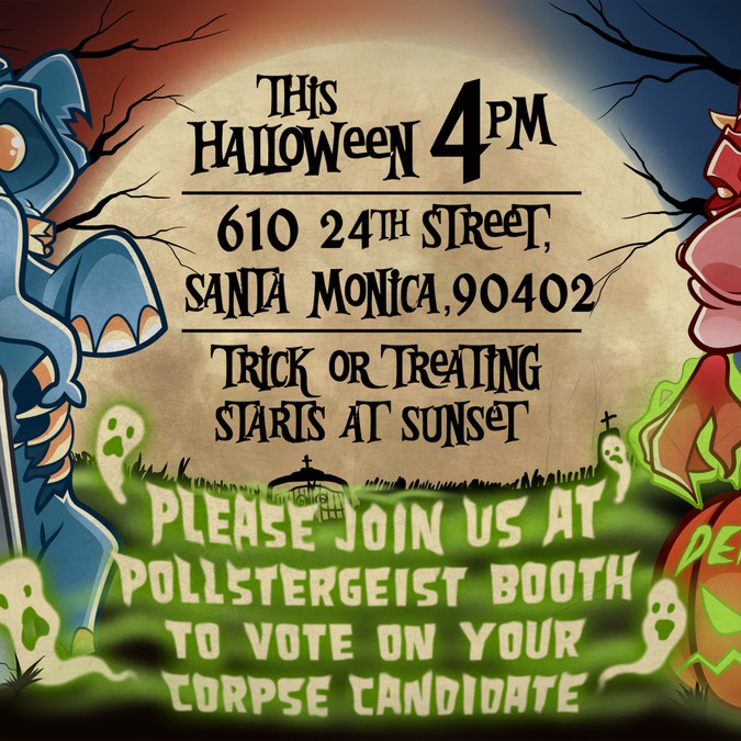 Halloween Election Party | Card or invitation contest