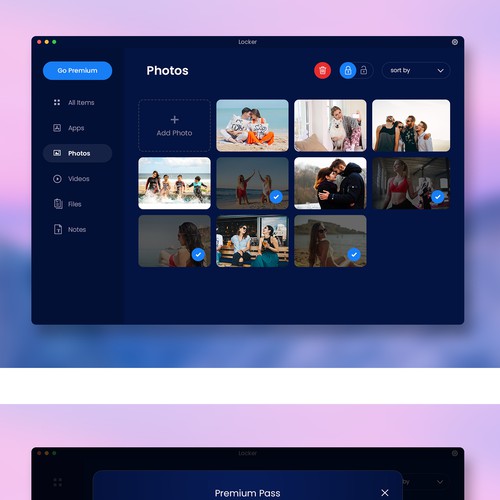 Design a beautiful "Dark-mode" UI for simple Mac app | App design contest