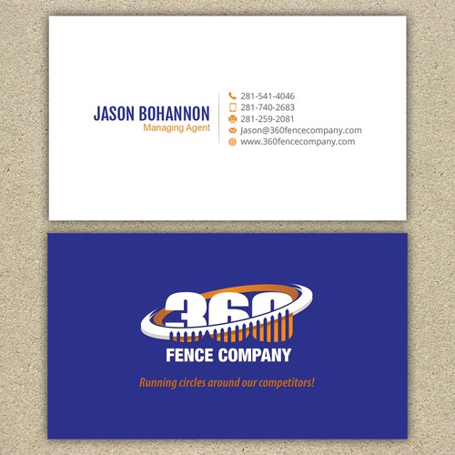 360 Fence Company | Business card contest
