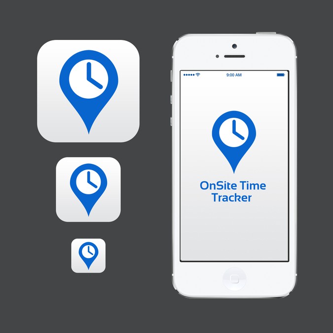App Icon for OnSite Time Tracker (has 30,000 downloads) | Icon or ...