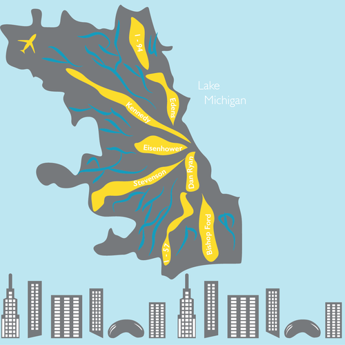 Map of Chicago Schools | Illustration or graphics contest