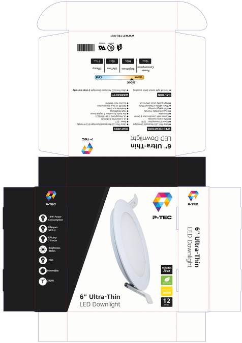 Package design for an Ultra-Thin LED Downlight | Product packaging contest