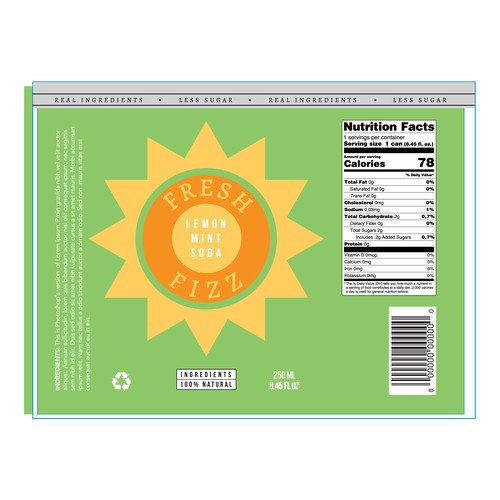 Designs | Fresh Fizz Soda Label | Product packaging contest